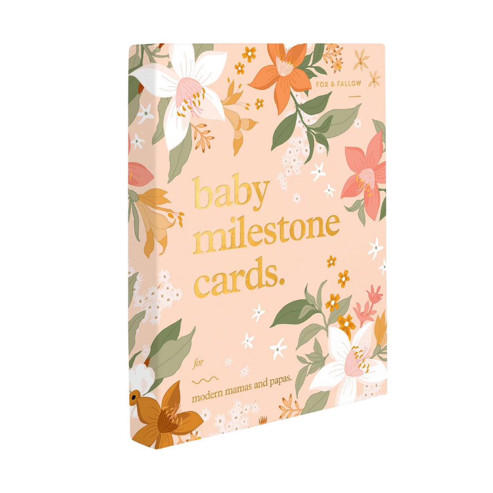Baby Milestone Card Set - Floral | Honeysuckle Store Australia