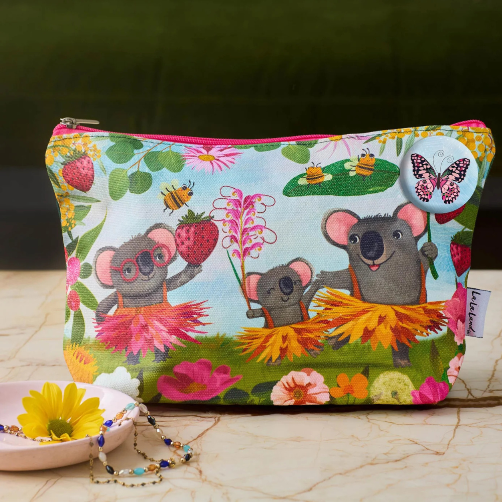Travel Pouch - Bush Party | Honeysuckle Store Australia