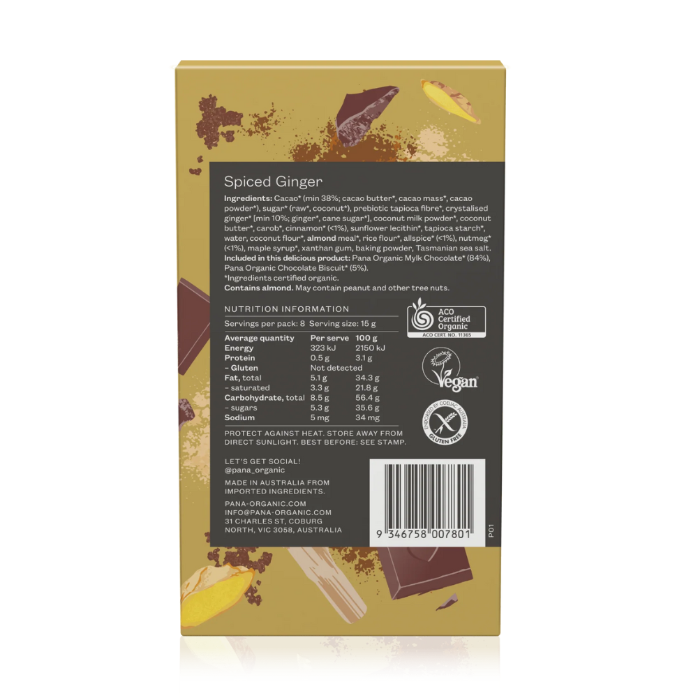 Spiced Ginger Chocolate - Limited Edition 120g | Honeysuckle Store ...