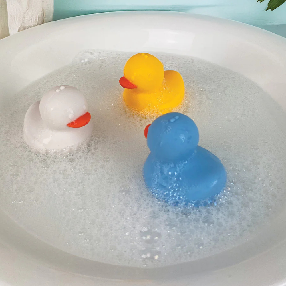 Silicone Squeezy Bath Toys - Duck | Honeysuckle Store Australia